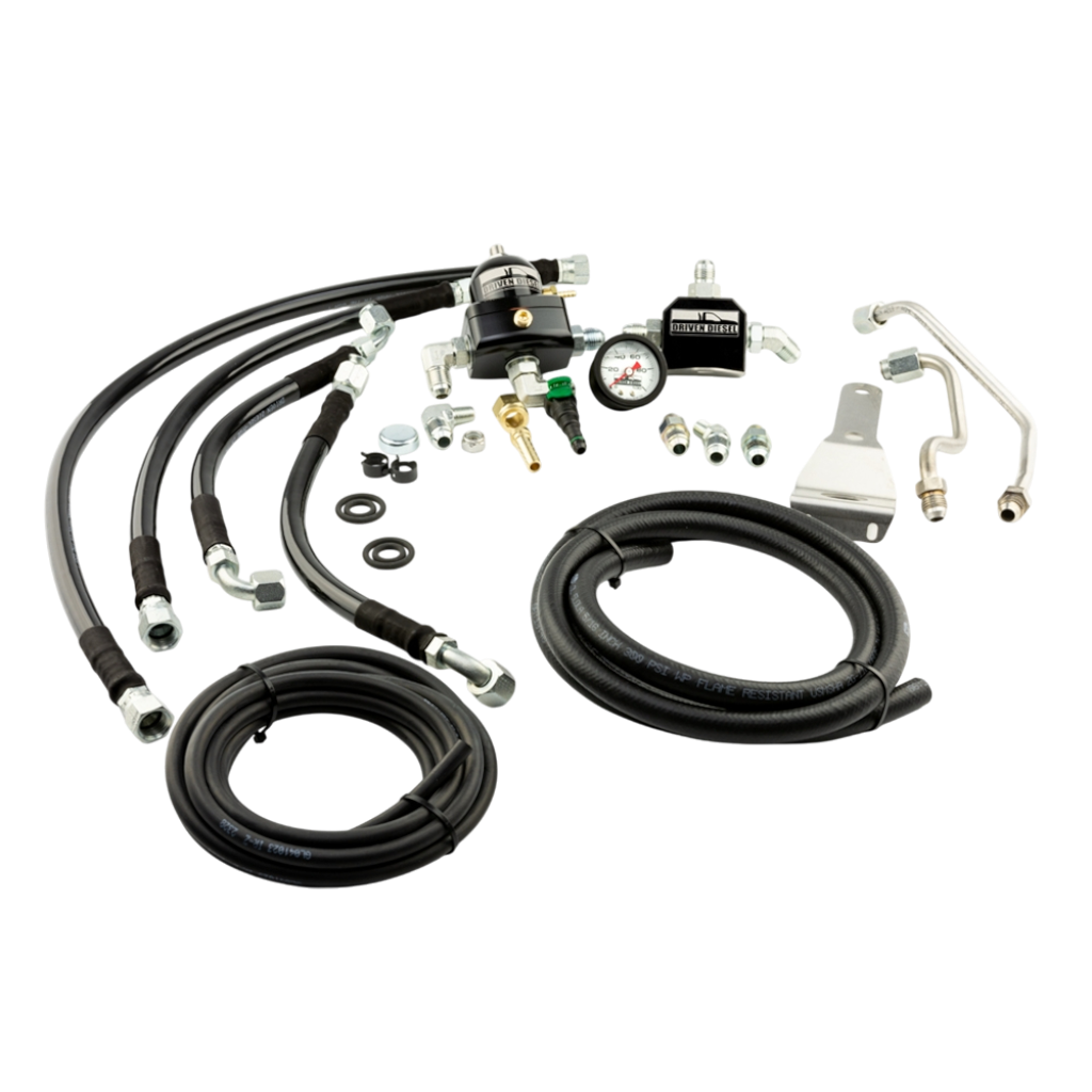 1994-1998 Powerstroke OBS Regulated Return Fuel System Kit (DD-73FS-OB ...