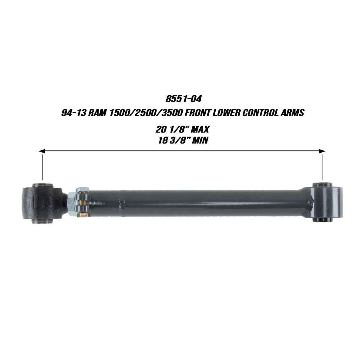 1994-2009 Cummins Adjustable Control Arm Kit (8531-02) – Dirty Diesel ...