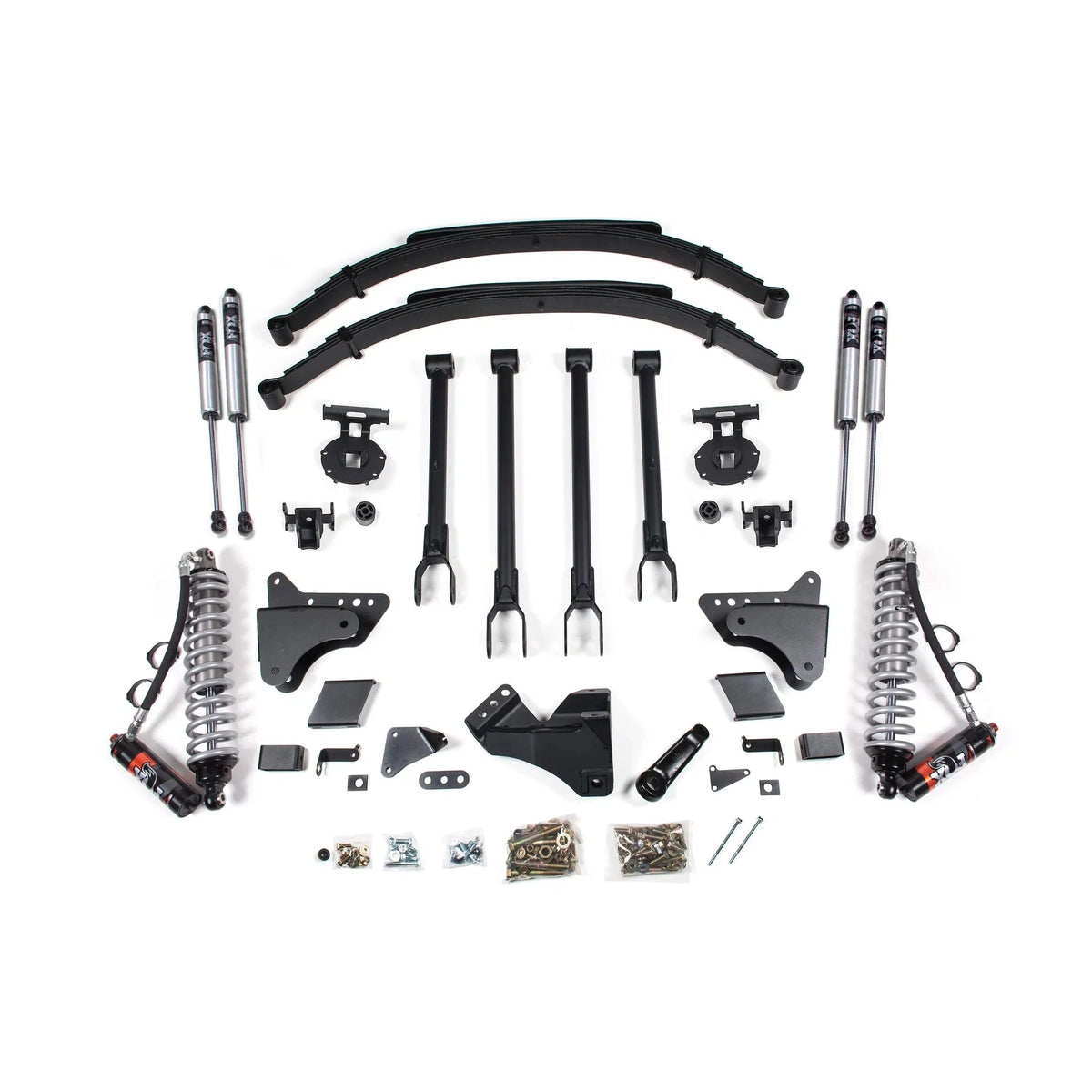 2011-2016 Powerstroke 8" 4-Link Lift Kit Coilover Conversion (BDS1500F ...