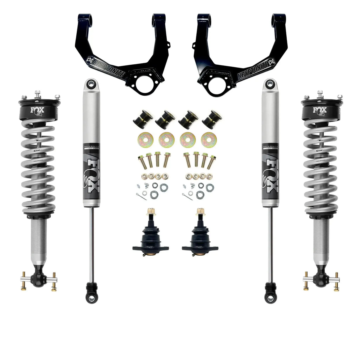 2019+ GM 1500 AT4/Trail Boss KRYPTONITE Stage 3 Leveling Kit W/Fox 2.0 ...