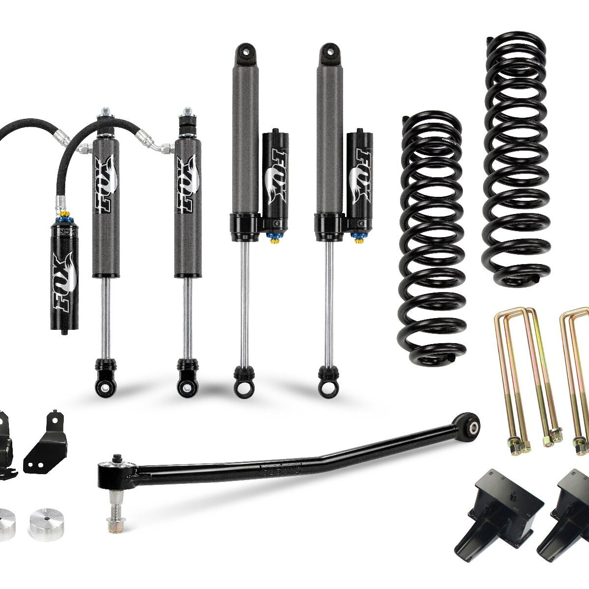 2020-2024 Powerstroke 3" Elite Lift Kit Fox 2.5 DSC Reservoir Shocks ...