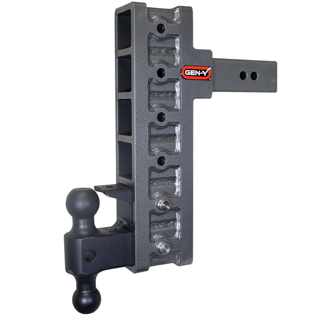 Gen-Y Mega-Duty 21K 12" Offset Drop Hitch 2.5" Shank Dual-Ball Mount ...