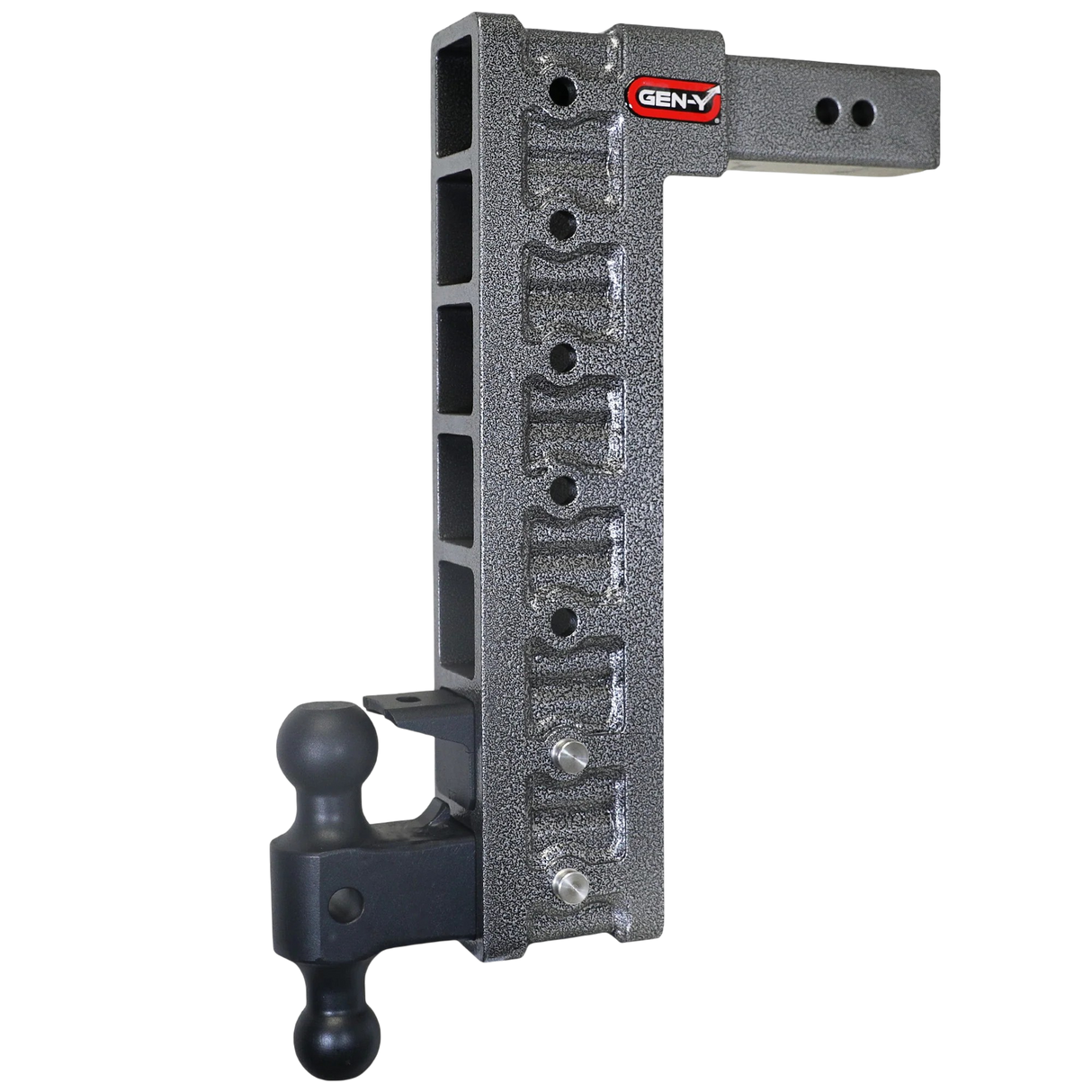 Gen-Y Mega-Duty 21K 18" Drop Hitch 2.5" Shank Dual-Ball Mount & Pintle ...